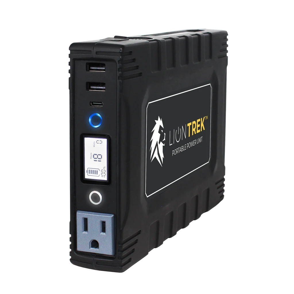 LION ENERGY TREK Portable Solar Generator 150W, 99.9Wh, LifePO4 ...